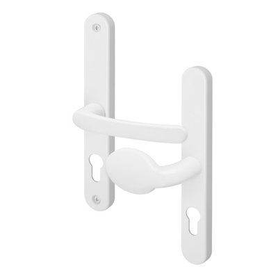 AFIT Black UPVC Lever Pad Door Handles - 92mm PZ Centres - 122mm Fixing ...