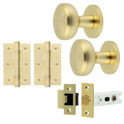 AFIT Brass Door Knob Set Internal Mortice Knobset 60mm with 76mm Latch ...