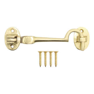 AFIT Cabin Hook and Eye Latch, Heavy Duty 150mm / 6 Inch Silent ...