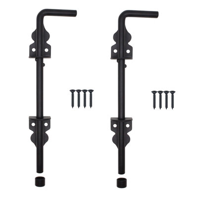 AFIT Cane Drop Down Bolt 12 Inch 300mm Black Cane Drop Bolt for Gates ...