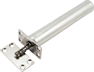 AFIT Concealed Chain Door Closer Adjustable Spring Silver Square Forend