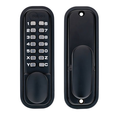 AFIT Digital Door Code Lock Push Button Mechanical - Matt Black