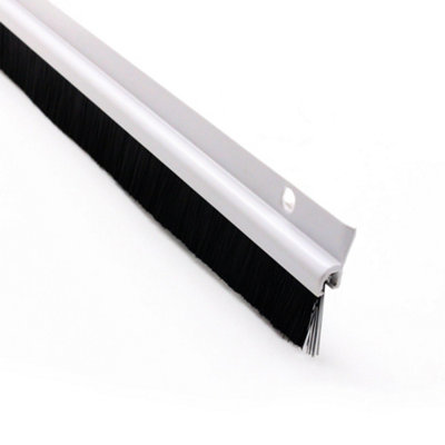 AFIT Door Bottom Brush Strip PRO-MAX Draught Seal 914mm White - Can be ...