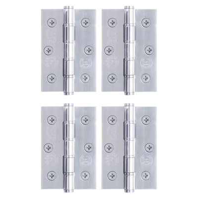 AFIT Door Hinges Polished Stainless Steel Washered Butt Hinges Fire ...