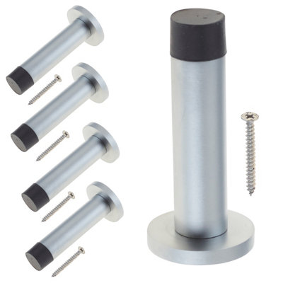 AFIT Door Stop Projection Wall Door or Skirting Mounted 70mm - Satin ...