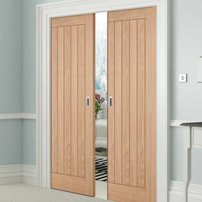 AFIT Double Pocket Sliding Door Gear Kit SOFT CLOSE 915x2032mm Max Each ...
