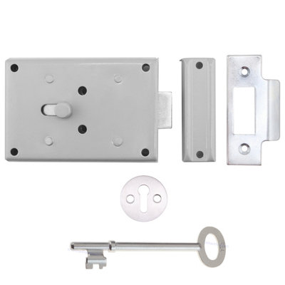 AFIT FB Lock FB4 Fire Brigade Rim Slam Lock With 1 Key Bin Store Gate ...