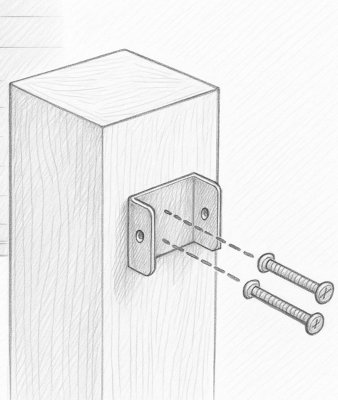 AFIT Fence Panel Clip U Bracket Trellis Clip Bracket Secure Anti Rattle ...