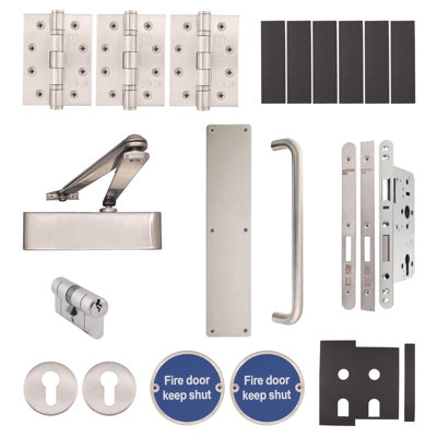 AFIT Fire Door Kit - Corridor Locking Double Cylinder - Heavy Duty ...