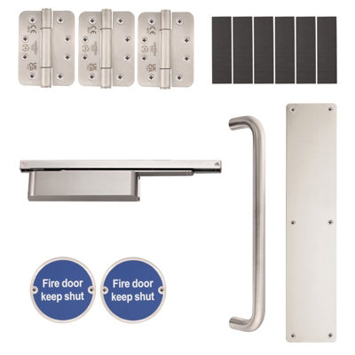 AFIT Fire Door Kit - Corridor Non Locking Double Cylinder - Severe Duty ...