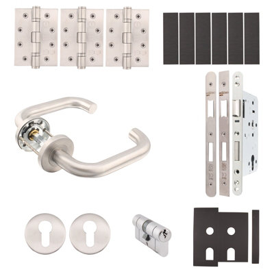 AFIT Fire Door Kit - Locking Door - Heavy Duty - Double Cylinder Keyed ...