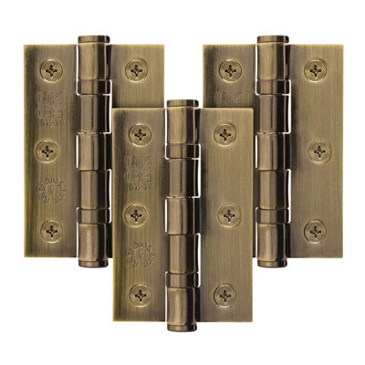 AFIT Florentine Bronze Door Hinges - 3 Inch / 76mm Internal Fire Door ...
