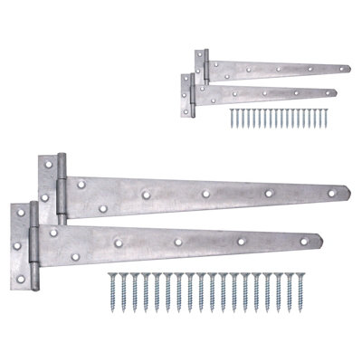 AFIT Galvanised Gate Tee Hinges - 450mm / 18 Inch Extra Heavy Duty T ...