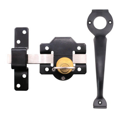 AFIT GATE BOLT LOCK LONG THROW AND PULL HANDLE SUIT GATES UP TO 70MM ...