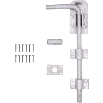 AFIT Gate Drop Bolt - Heavy Duty Galvanised 18 Inch / 450mm Gate ...
