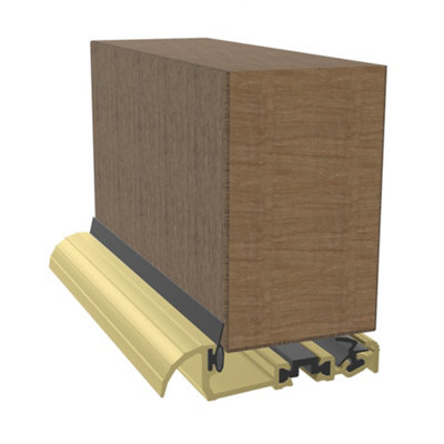 AFIT Gold Door Threshold Seal - 44mm Inward Opening - 914mm