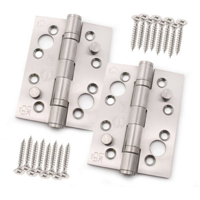 AFIT Grade 13 Satin Stainless Steel Fire Door Security Pin Hinges - 4 ...