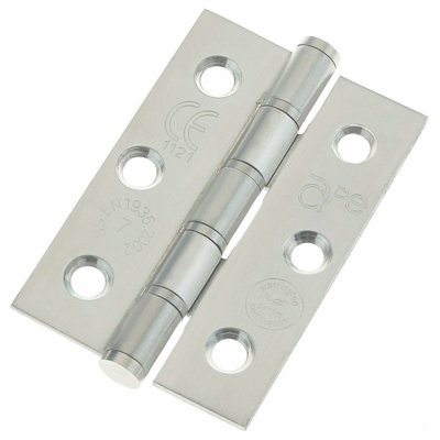 AFIT Grade 7 Satin Stainless Steel Washered Hinges - 76 x 50.8 x 2mm ...