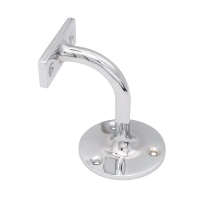AFIT Handrail Bracket Polished Chrome Pack 2 Banister Brackets Stair ...