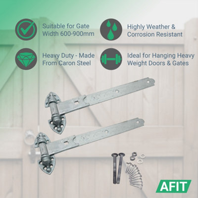 AFIT Heavy Reversible Gate Hinges, Heavy Duty 300mm / 12 Inch ...