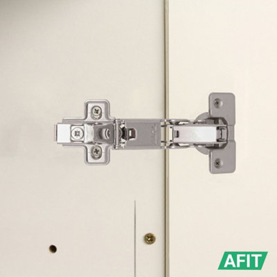 AFIT Inset 165 Degree Sprung Clip-On Soft Close Kitchen Cabinet Hinge ...
