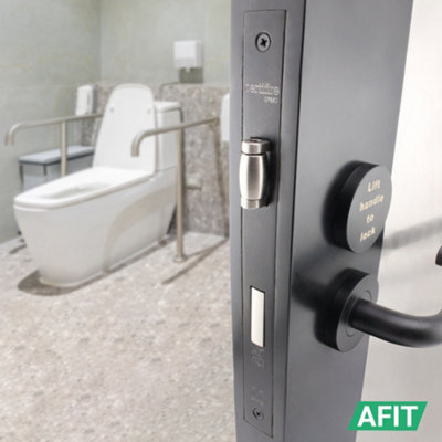 AFIT Lift to Lock Handle Set - Disabled Toilet Lock Set with DIN Lock ...