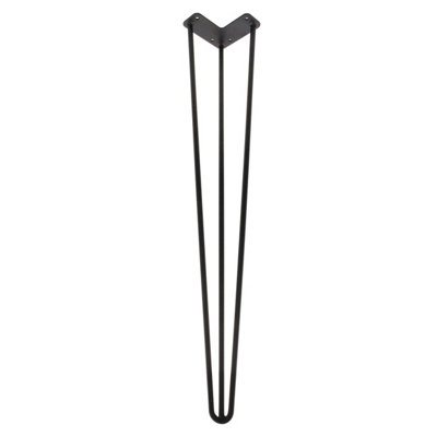 AFIT Matt Black 710mm 3 Pin Hairpin Leg - Single Leg | DIY at B&Q