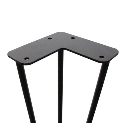 AFIT Matt Black 710mm 3 Pin Hairpin Leg - Single Leg
