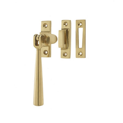 AFIT Polished Brass Contemporary Casement Window Fastener 115mm | DIY ...