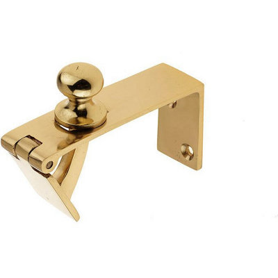 AFIT Polished Brass Counter Flap Catch 76mm