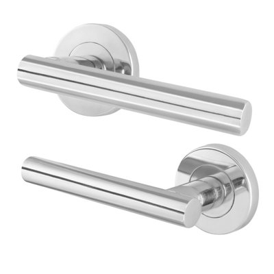 AFIT Polished Chrome Door Handles - Internal Door Handles - Olvera Range