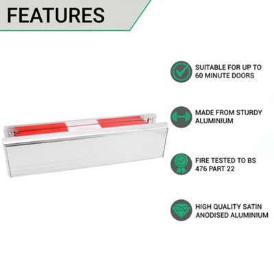 AFIT Polished Silver 60 Minute Intumescent ABS Frame Telescopic ...