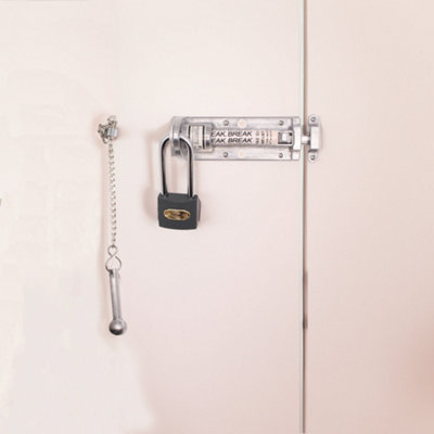 AFIT Redlam Break Glass Bolt Emergency Exit Door Panic Bolt Mk 2 + Padlock