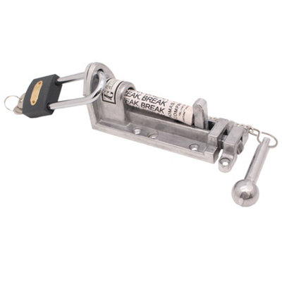 AFIT Redlam Break Glass Bolt Emergency Exit Door Panic Bolt Mk 2 + Padlock