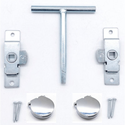 AFIT Rim Budget Lock Pack of 2 With 1 Square Key and 2 Escutcheons ...