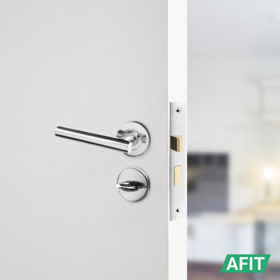 AFIT Round Bathroom Thumbturn & Release Set - Polished Chrome Universal ...