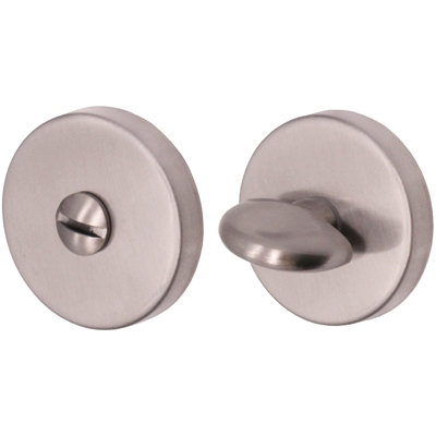 AFIT Round Bathroom Thumbturn & Release Set - Satin Nickel Universal ...