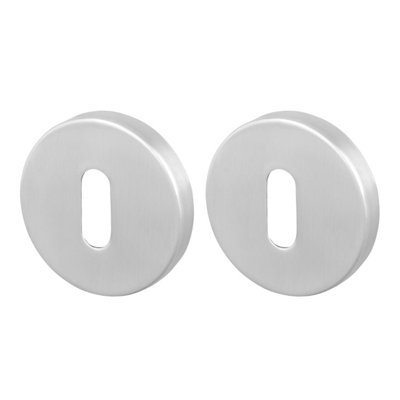 AFIT Round Keyhole Cover Escutcheon Set - Pack of 2, Satin Nickel ...