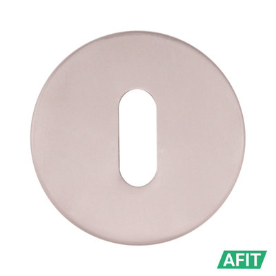 AFIT Round Keyhole Cover Escutcheon Set - Pack of 2, Satin Nickel ...
