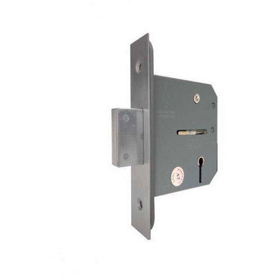 AFIT Satin Chrome 3 Lever Mortice Deadlock - 65mm Case 44mm Backset ...