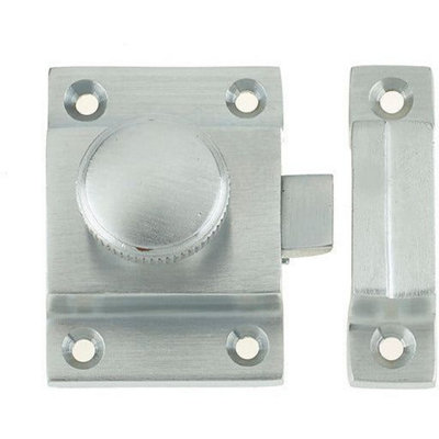AFIT Satin Chrome Cabinet Turn Catch 57 x 41mm | DIY at B&Q