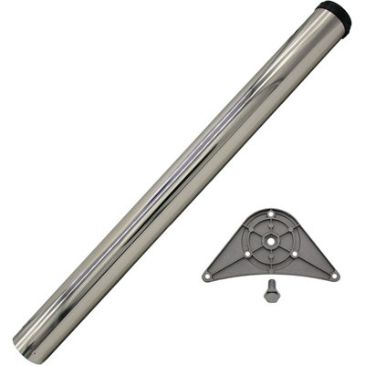 AFIT Satin Nickel Adjustable Breakfast Bar Worktop Support Leg 710mm ...