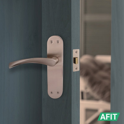AFIT SATIN TUBULAR DOOR LATCH FOR INTERNAL DOORS - 3 INCH / 76MM - PACK ...