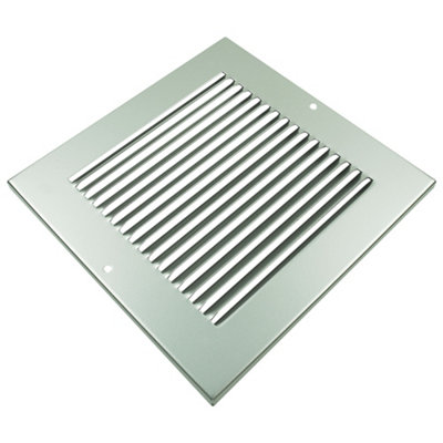 Buy AFIT Silver Intumescent Louvre Vent Grill Cover 150 x 150mm at B&Q