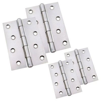AFIT Steel Zinc Plated 1838 Butt Hinges - Fixed Pin Pattern - 102 x 67 ...
