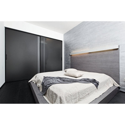 AFIT Top Hung Single Wardrobe Sliding Door System To Suit 600mm Opening ...