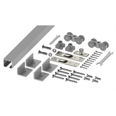 AFIT Top Hung Straight Sliding Single Door Kit - Max Weight 50kg - Max ...