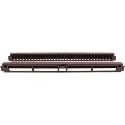 AFIT Trickle Window Slot Vent Set Inside & Out - 400mm - 3180mm²EA - Brown