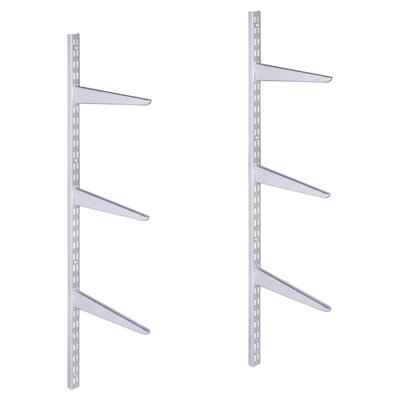 AFIT Twin Slot Shelving Kit 4x320mm Brackets 2x430mm Uprights Heavy ...