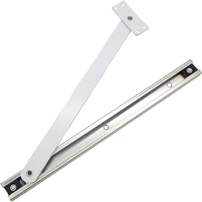 AFIT White Mortice Overhead Door Restrictor Arm Stay - 90 Degree ...